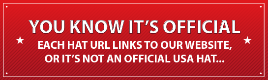 Official USA Hats - Your source for USA HATS in RED, WHITE or BLUE